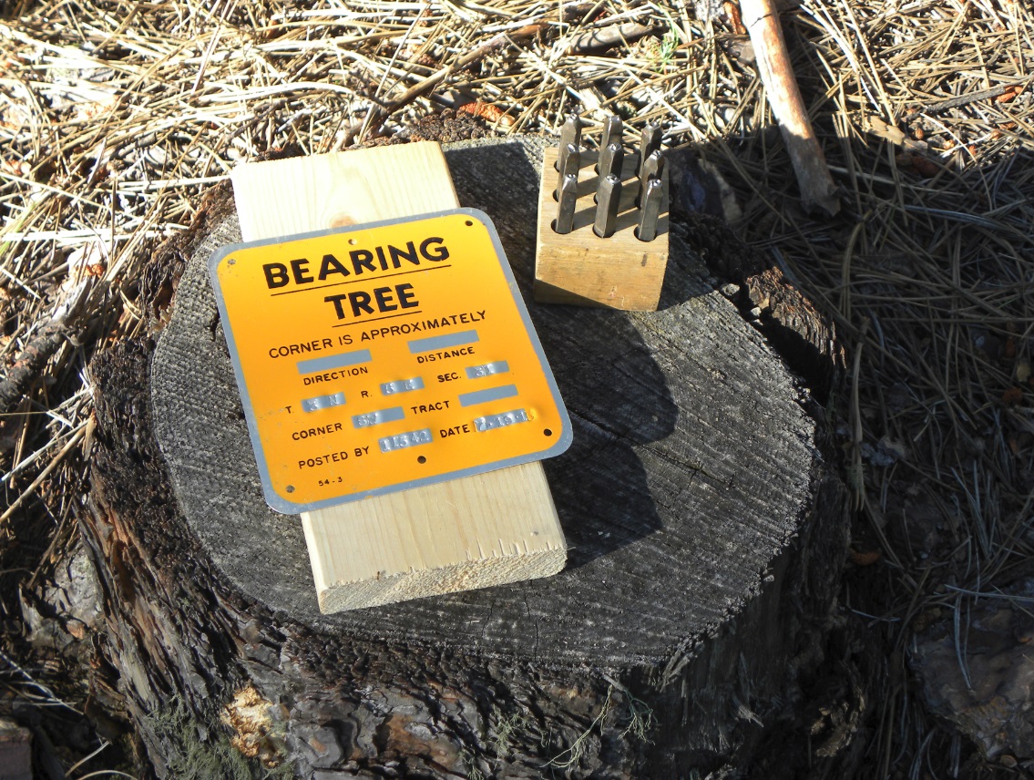 USGS Township Corner NE Cor. Sec. 1 T2N, R4E, BHM, Black Hills, South ...